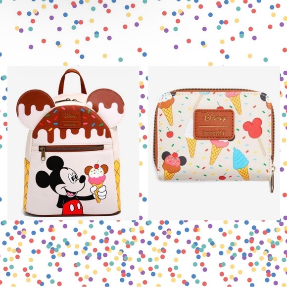 Loungefly | Bags | Loungefly Disney Mickey Mouse Ice Cream Set | Poshmark